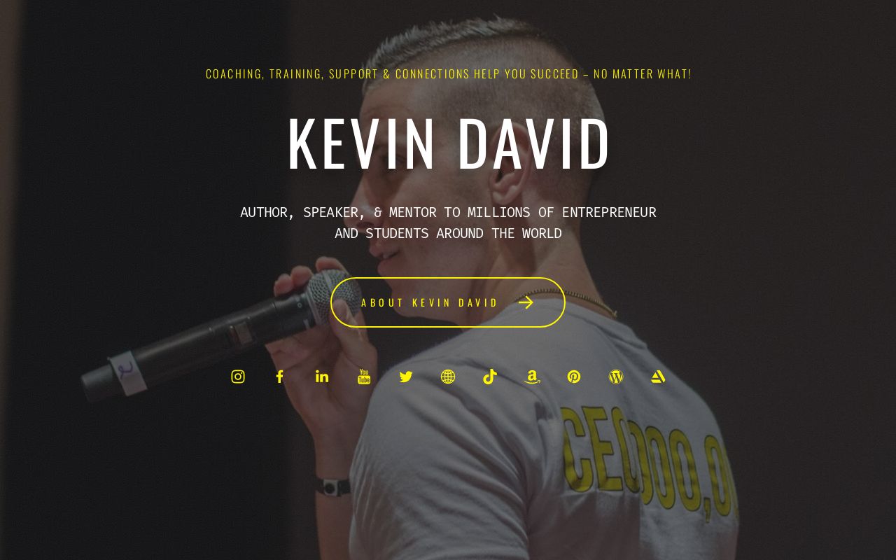 Kevin David Amazon - Speaker - Mentor
